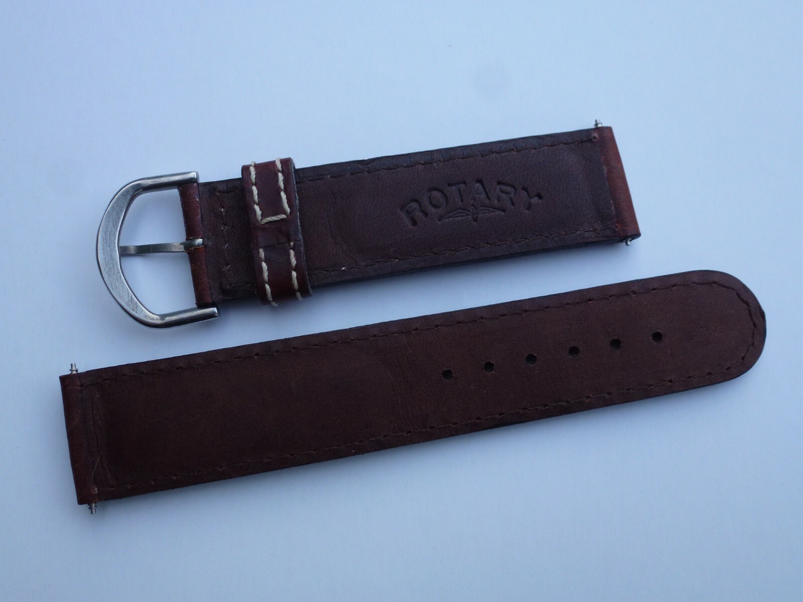 GENUINE ROTARY BROWN LEATHER WATCH STRAP SIZE 20MM | eBay UK