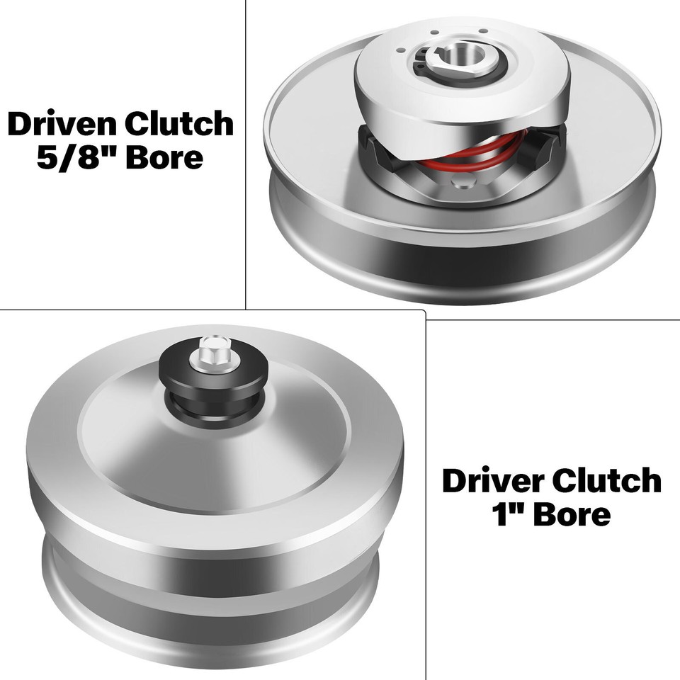 1" CLUTCH GO KART TORQUE CONVERTER 10T12T MINI BIKE CVT COMBO 35 #40/41 ...