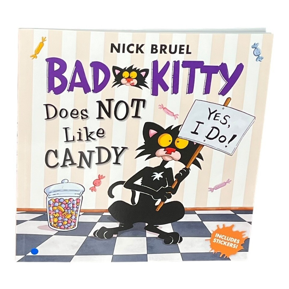 Bad Kitty by Nick Bruel Books Bundle: Kids' Story Books with Stickers 3 ...