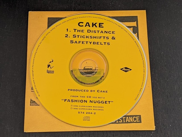Cake - The Distance 2 Track CD Single for sale online | eBay