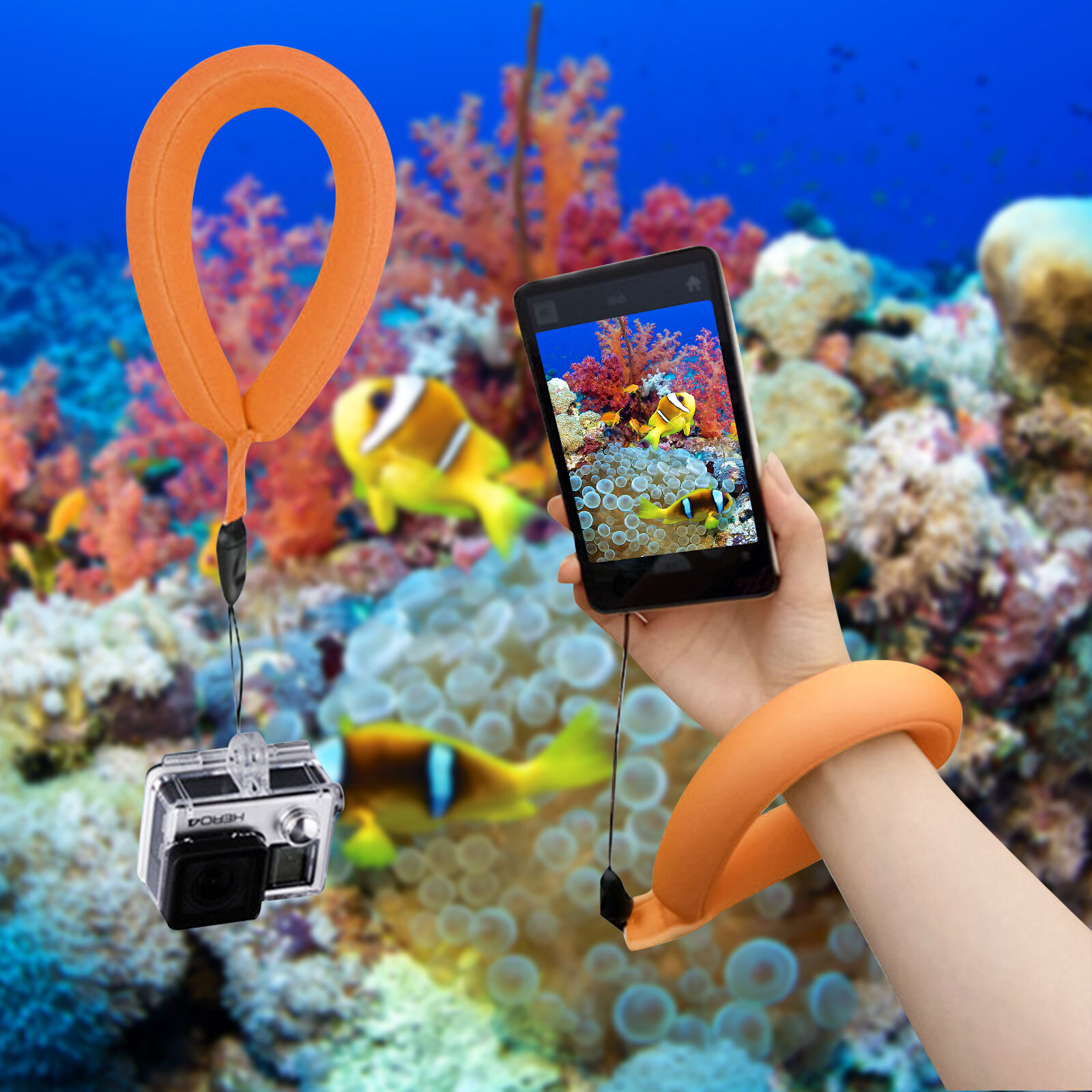 Camera Buoyancy Wrist Strap Waterproof Float Belt for Camera Phone ...