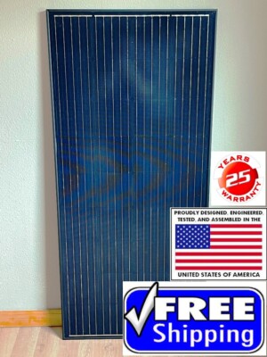 2- 205 Watt Solar Panel Off Grid RV Boat NEW CELL solar panels american ...