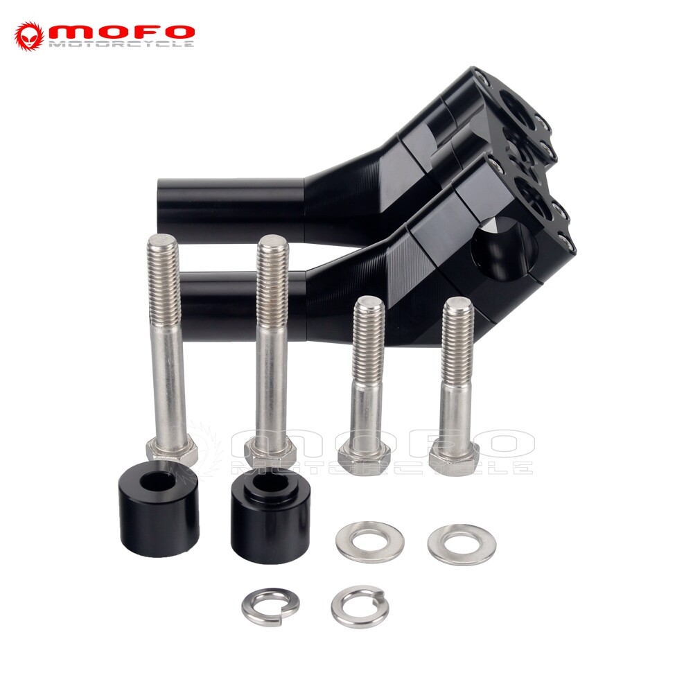 1" Pullback Style Modular Handlebar Risers Kit For Harley Dyna Softail ...