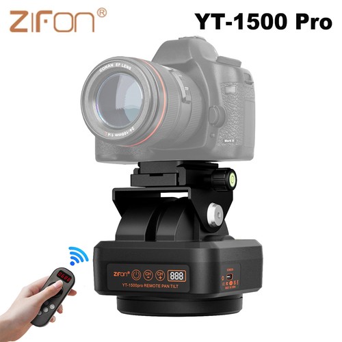 ZIFON YT-1500 Pro Motorized Pan Tilt Camera Panoramic Head with Remote ...