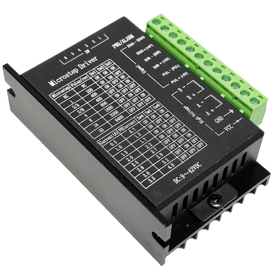 2x TB6600 Stepper Driver 4A Micro-Step CNC 9~40V DC for stepper motor ...