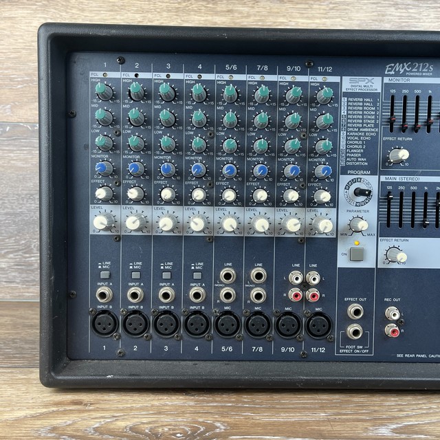 Yamaha EMX212S Powered Mixer Power Amp W/effects Emx212 Same for sale ...