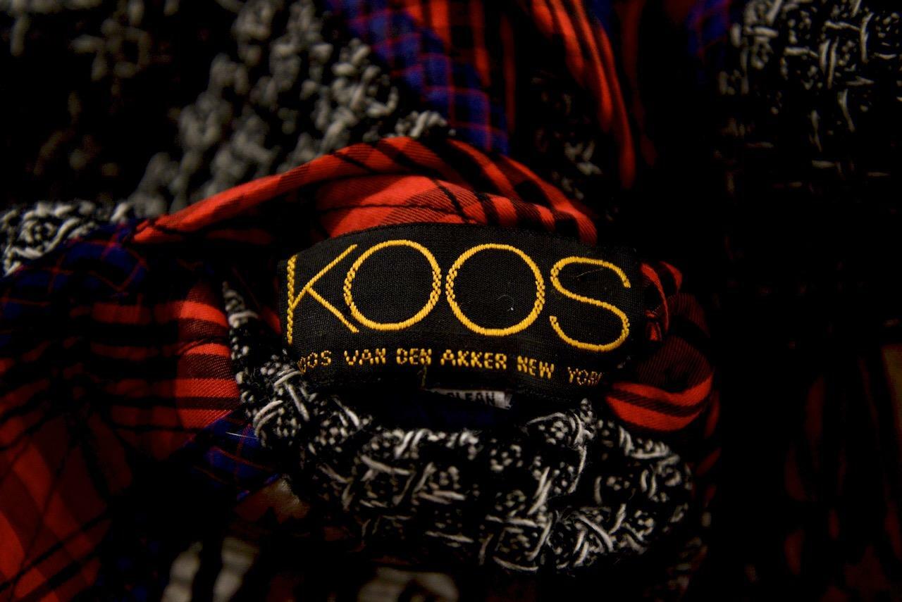 KOOS Van Den Akker NY Black Red Multi Patchwork Navy Satin Reversible ...