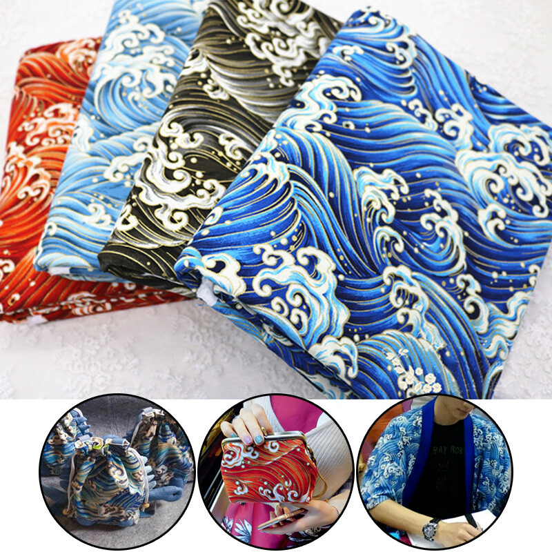 Japanese Wave Fabric Art