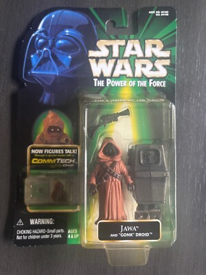 STAR WARS POTF JAWA & GONK DROID COMMTECH CHIP 1999 MINT! | eBay