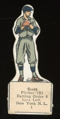 1921-30 M.L. Major League Die-Cuts Baseball #1 Jack Scott New York | eBay