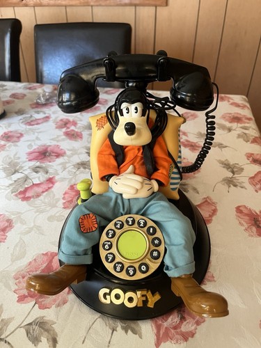 Vintage GOOFY Animated Talking Telephone by Telemania & Disney Works ...