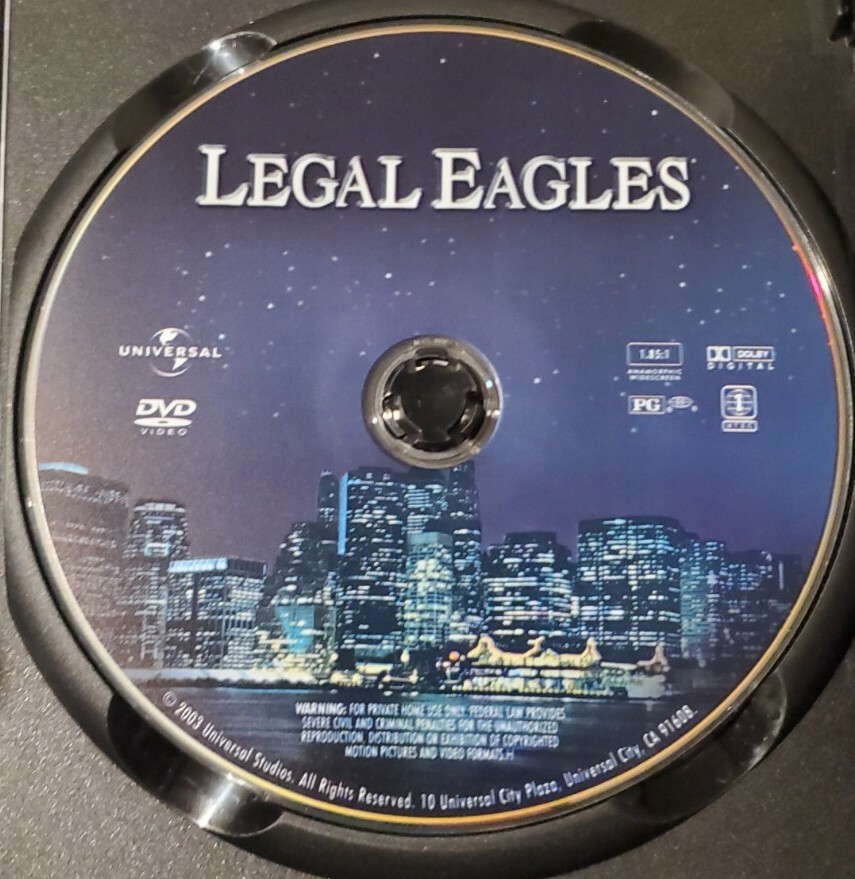 Legal Eagles (DVD, 1986) Robert Redford, Debra Winger Daryl Hannah ...