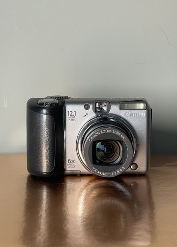 Canon PowerShot A650 IS 12.1MP Flip Screen Digital Camera 6x Zoom ...