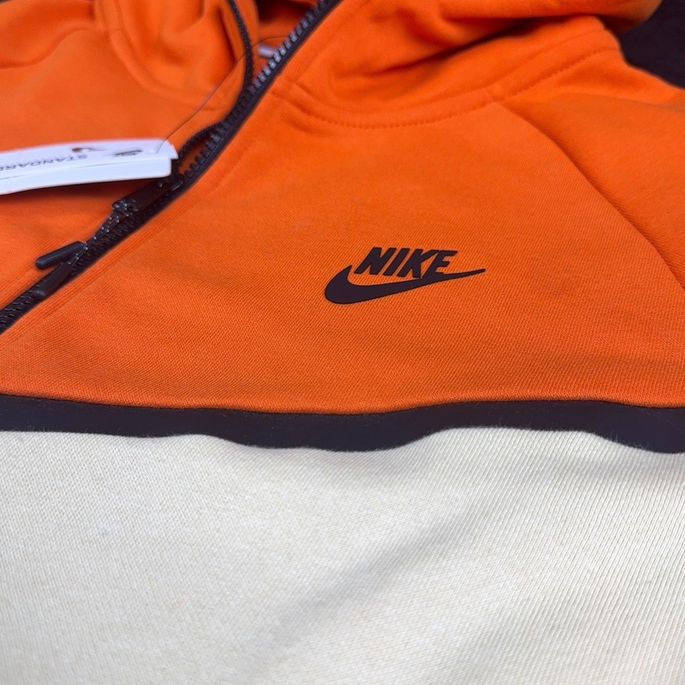 Men’s Nike Tech Fleece Sweatsuit Sportswear Tracksuit Color Orange /Tan ...