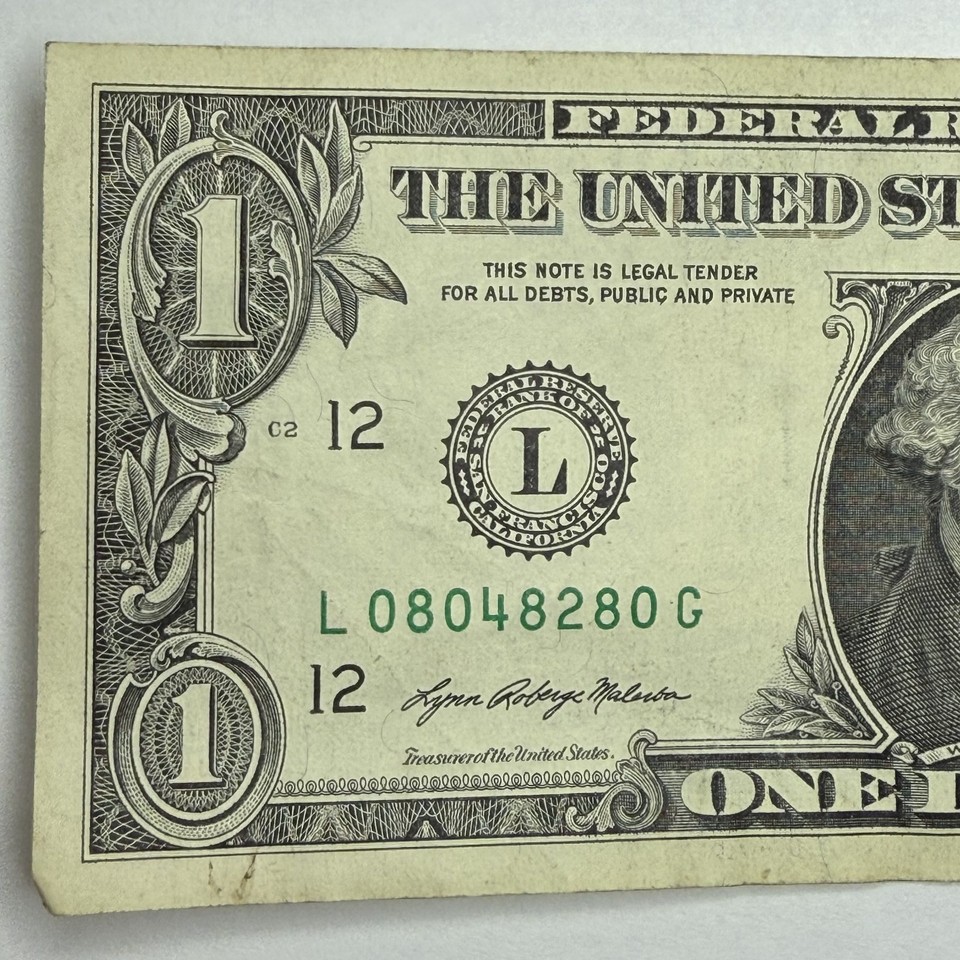 Quad Birthday Note 08/04/82 Fancy Serial Number One Dollar Bill | eBay UK