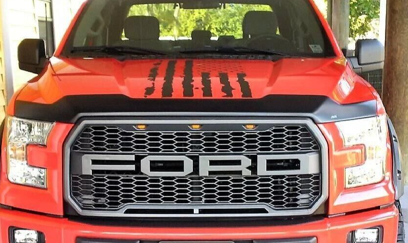 Matte Black Aeroskin Hood Protector Bug Shield Deflector for 2015-2020 ...