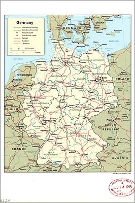 Poster, Many Sizes; Cia Map Of Germany 1994 | eBay