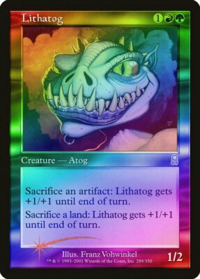 Lithatog FOIL Odyssey PLD Red Green Uncommon MAGIC GATHERING CARD ...