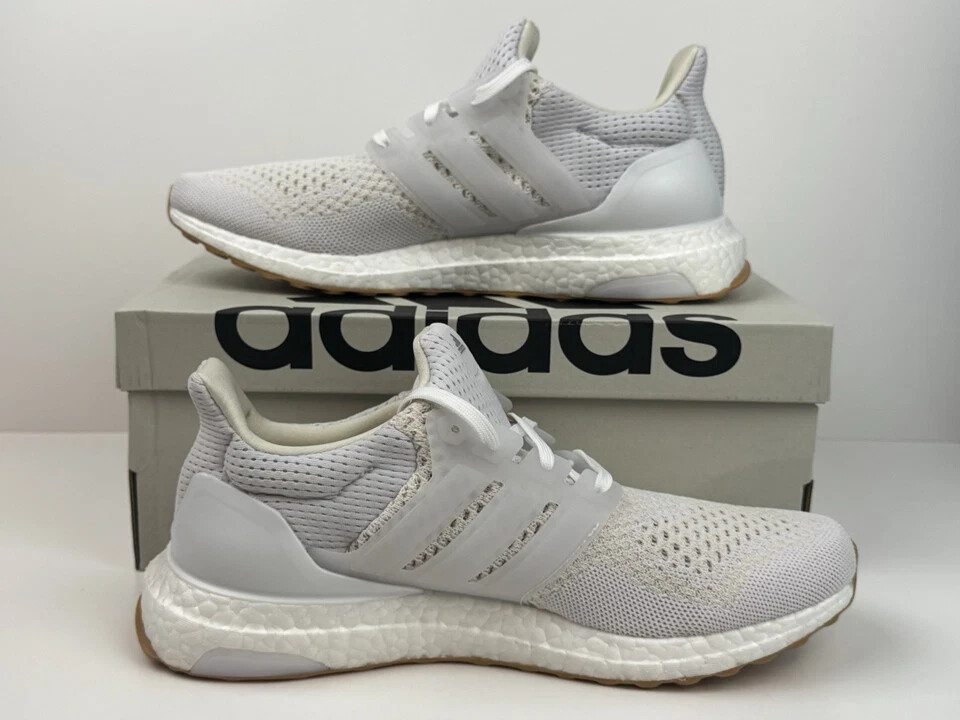 Adidas Ultraboost 1.0 W Running Shoes Women’s Triple White ID9689 Gum ...