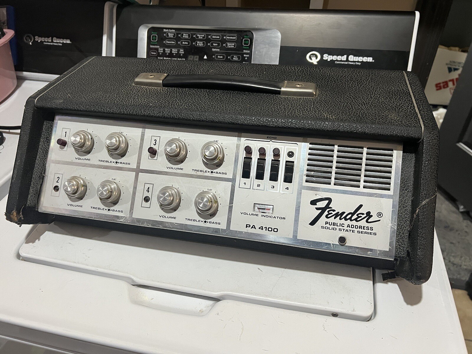 Fender PA 4100 Vintage Solid State 1966 PA Head Rare | eBay