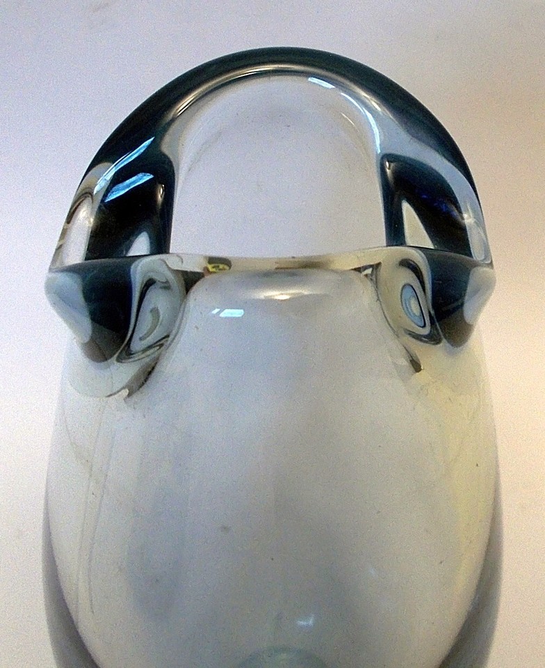 VTG HOLMEGAARD VASE PER LUTKEN signed 1956 Art Glass Light Blue | eBay