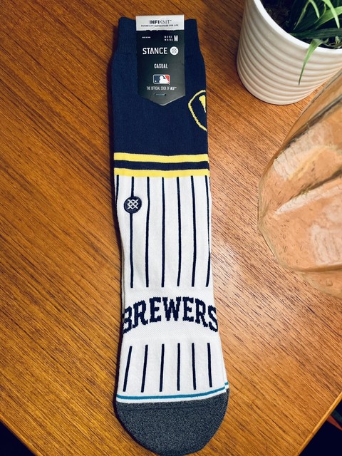 Stance Milwaukee Brewers MLB Crew Socks Fan Gear Mens Womens Novelty ...