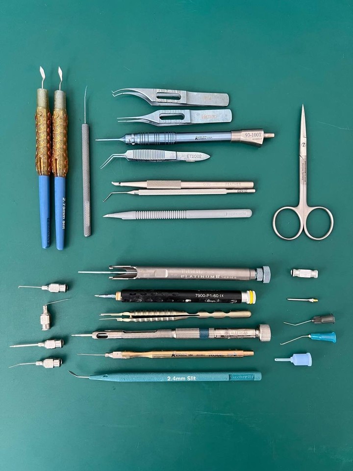 Lot ophtalmology instruments, Cataract Surgical Instruments with case ...