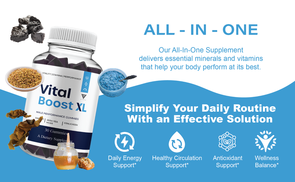 Vital Boost XL Performance Supplement, VitalBoost XL (30 Gummies) | eBay