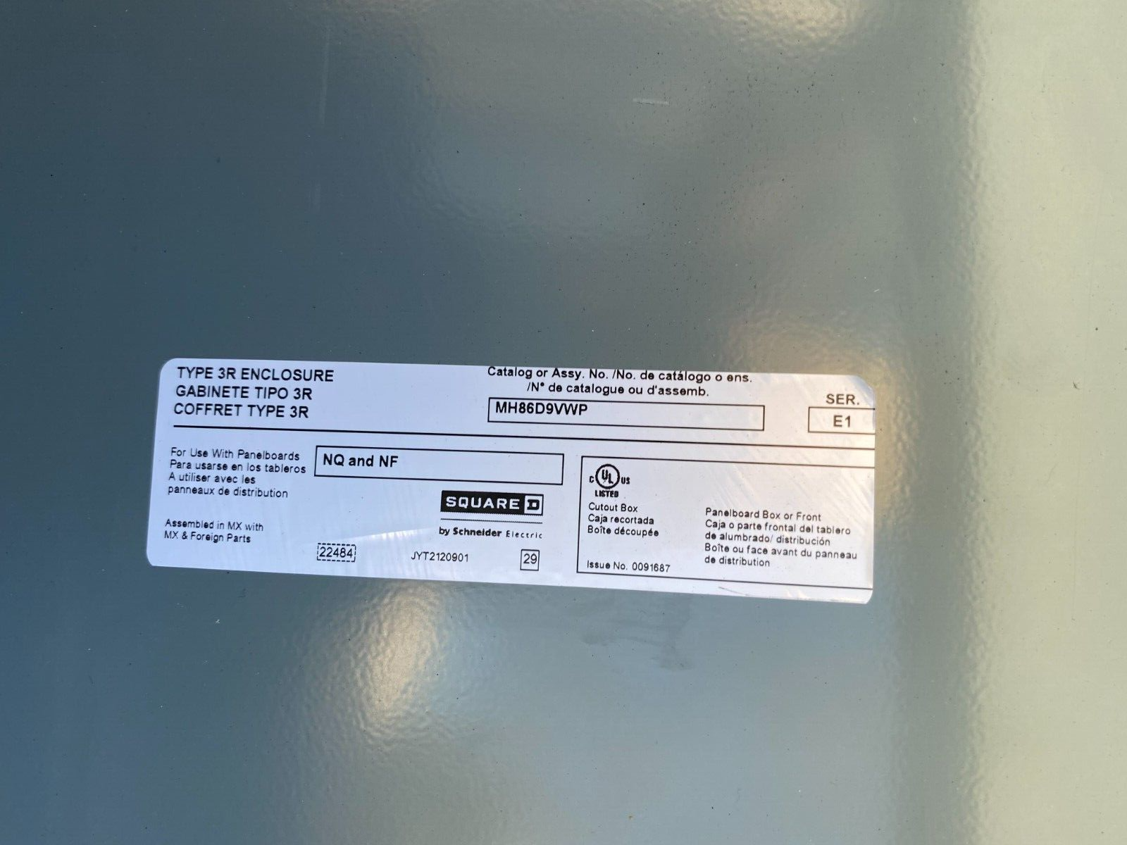 Square D NF 400A Power Distribution Panelboard 480Y/277V 3P Type 3R | eBay