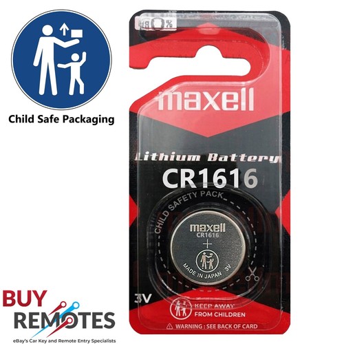 CR1616 3v Lithium Battery Suit Garage Door Remote Controls, Replacement ...