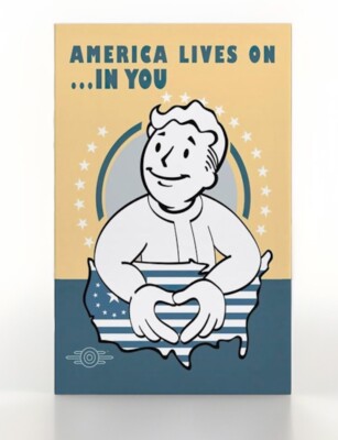 Fallout Game Canvas Poster 12x18 Inches - America Lives On In You / New ...