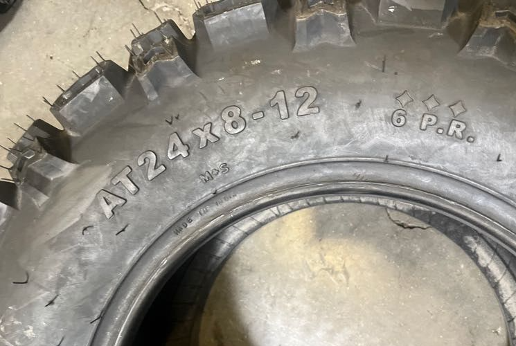 2 New 25x8-12 BKT W207 Wing Hi Performance Mud Sport ATV UTV Tire 25/8 ...