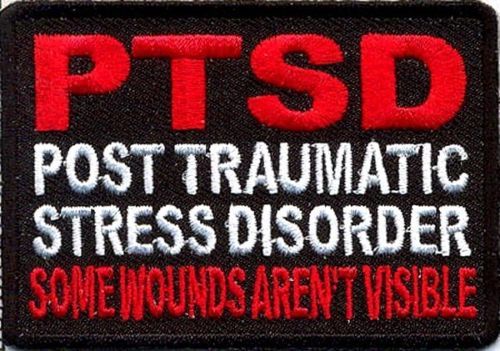 PTSD Post Traumatic Stress Disorder PATCH Military Veteran Morale ...