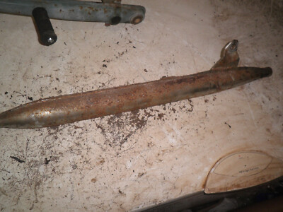 1960's honda CLONE C110 exhaust pipe muffler (look at photos) blue ...