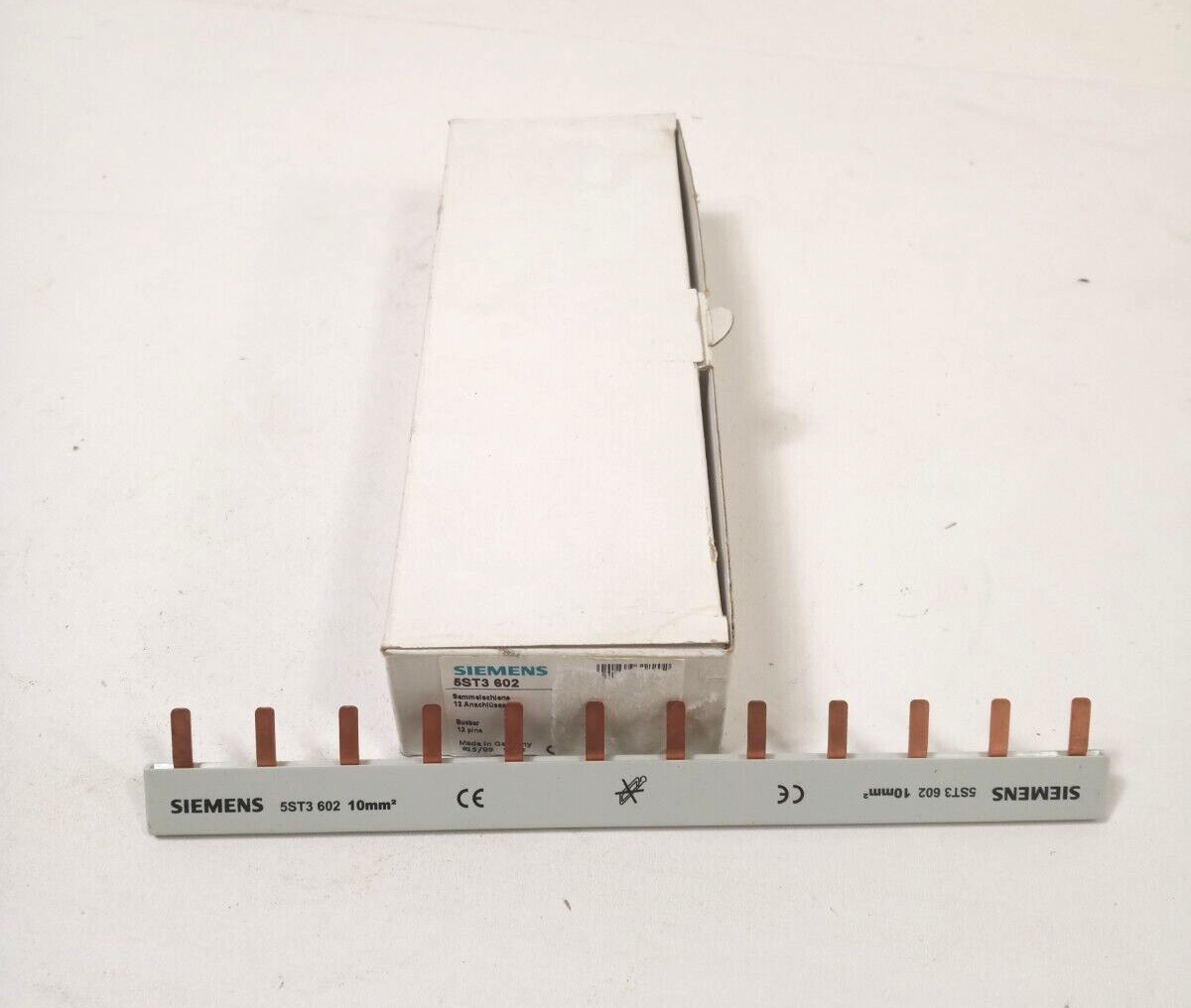 10x Siemens 5ST3 602 Sammelschienen 12 Anschlüsse Schiene Sammelschiene ...