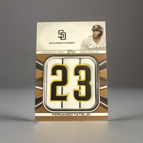 2022 Topps Player Jersey Number Medallion Card Fernando Tatis Jr. 19/75 ...