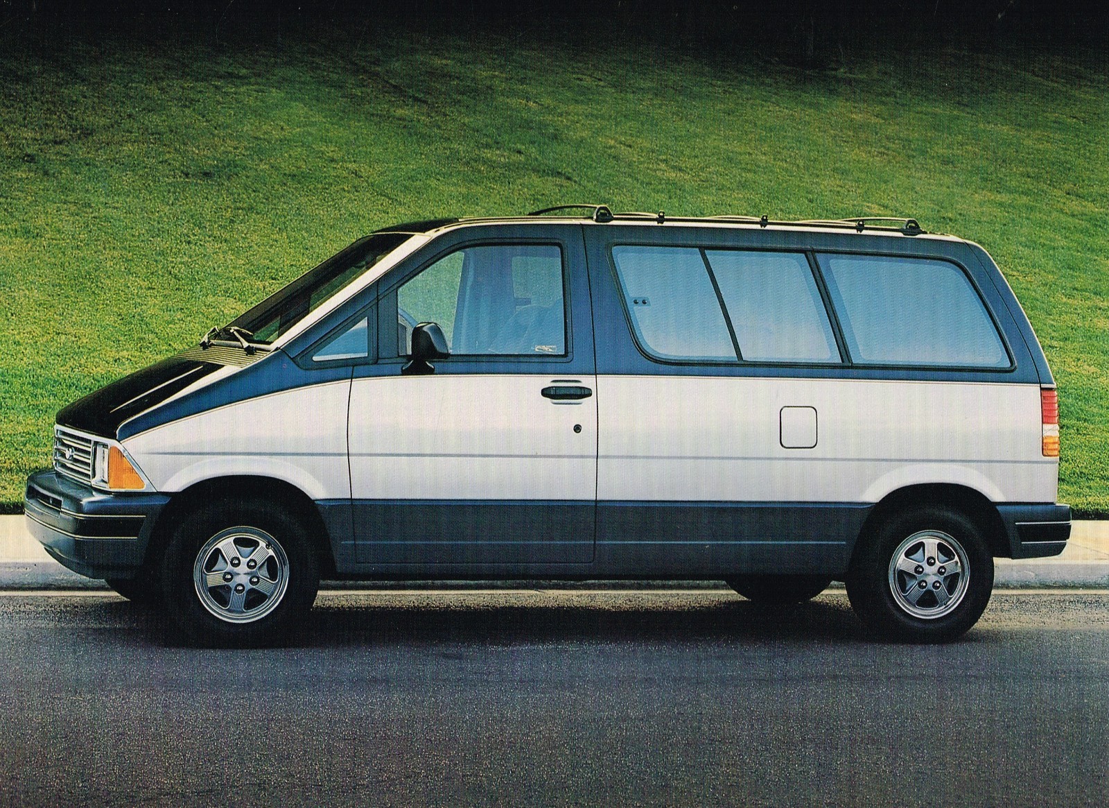 1988 Ford Aerostar Van Wagon Brochure w/ Color Chart | Eddie Bauer, XLT ...