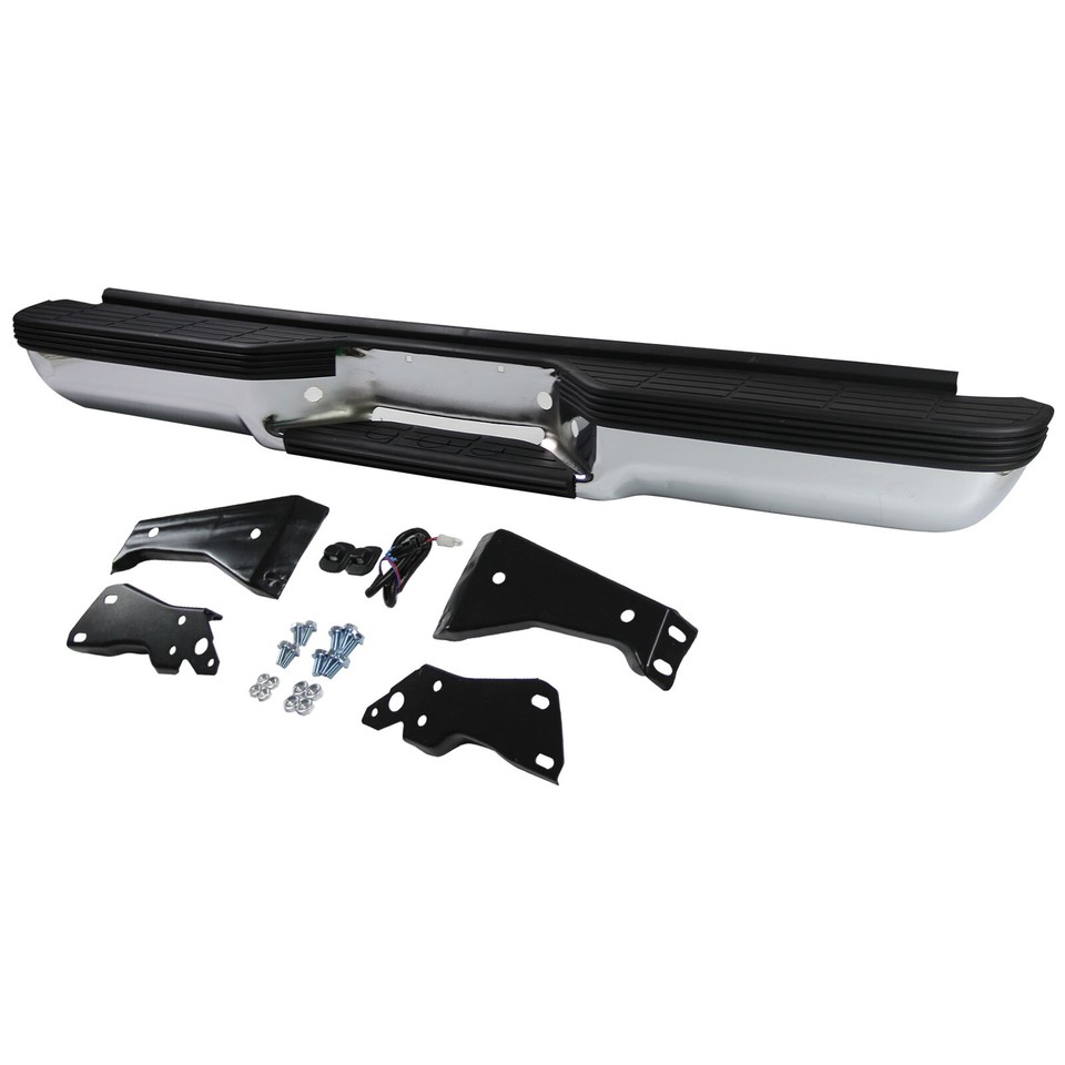 Chrome Rear Bumper Assembly For 1988-2000 Chevrolet C1500 C2500 K1500 ...