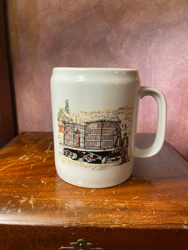 Vintage Quaker State Motor Oil DENSMORE CAR Coffee Mug Made In USA ...