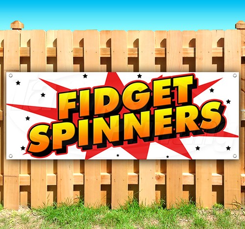 FIDGET SPINNERS Advertising Vinyl Banner Flag Sign 15" 18" 20" 24" 30 ...