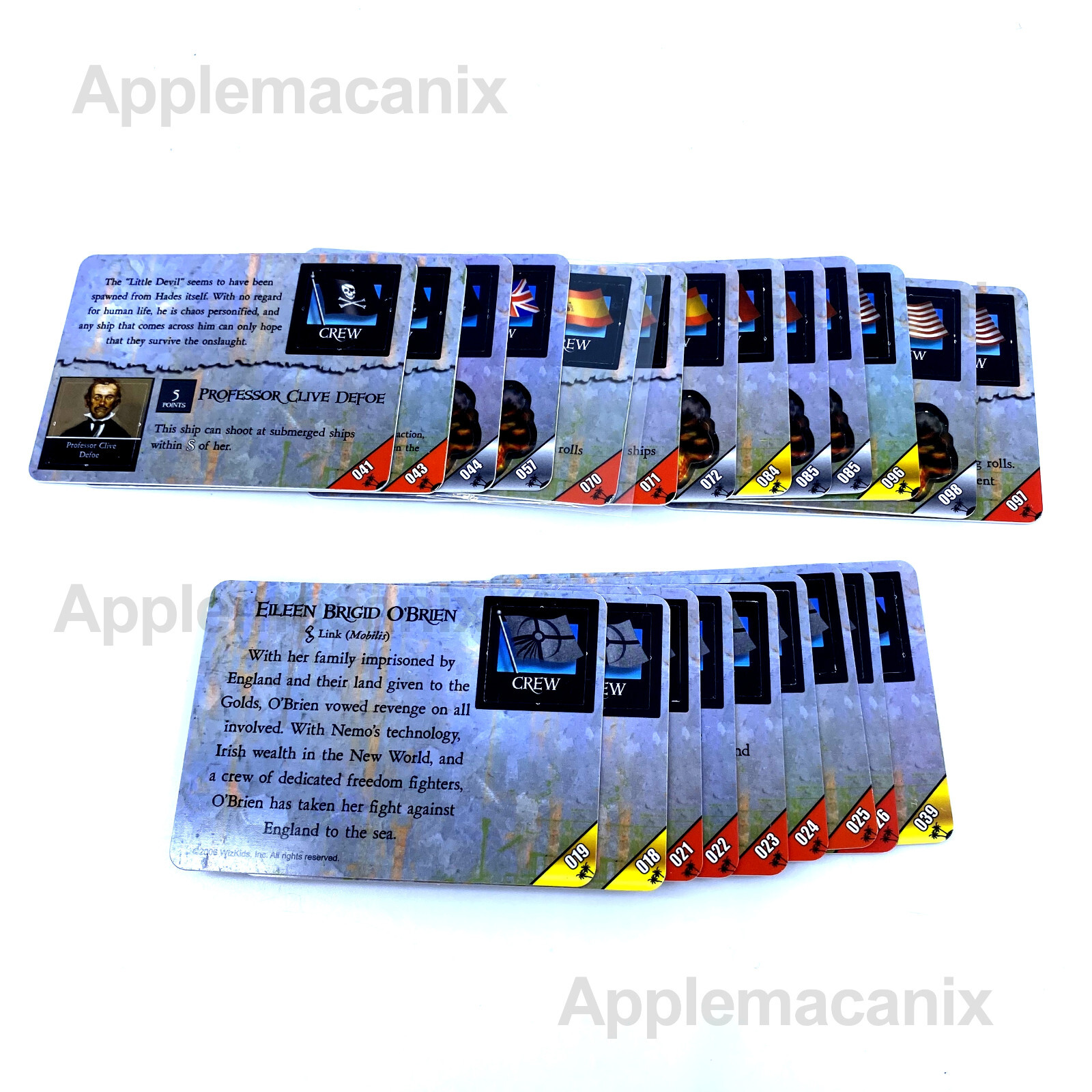 Pirates CSG of the Mysterious Islands 22 Rare/Uc/C Crew Cards 018 019 ...