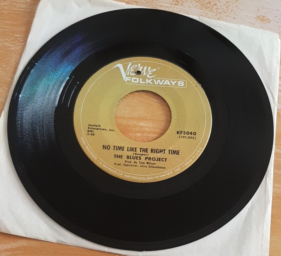 The Blues Project 45 No Time Like the Right Time / Steve's Song Verve ...