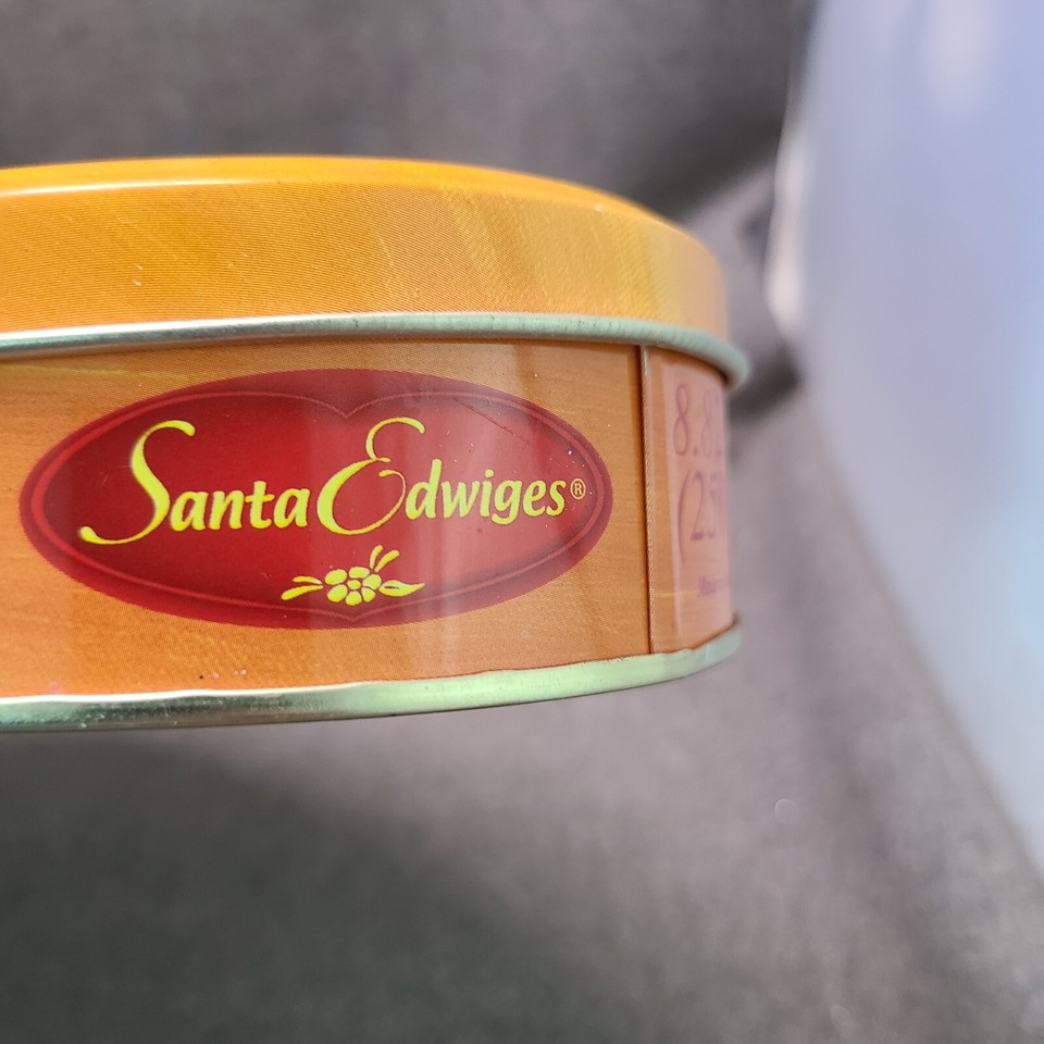 Santa Edwiges Embossed tin Sunflower Container Butter cookies from ...
