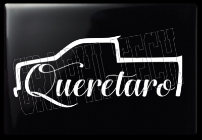 QUERETARO MEXICO CAMIONETA STICKER CALCOMANIA DECAL DE VINILO BLANCO 11 ...