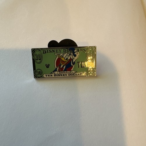Disney Hidden Mickey Donald Duck 10 Disney Dollar Bill pin | eBay