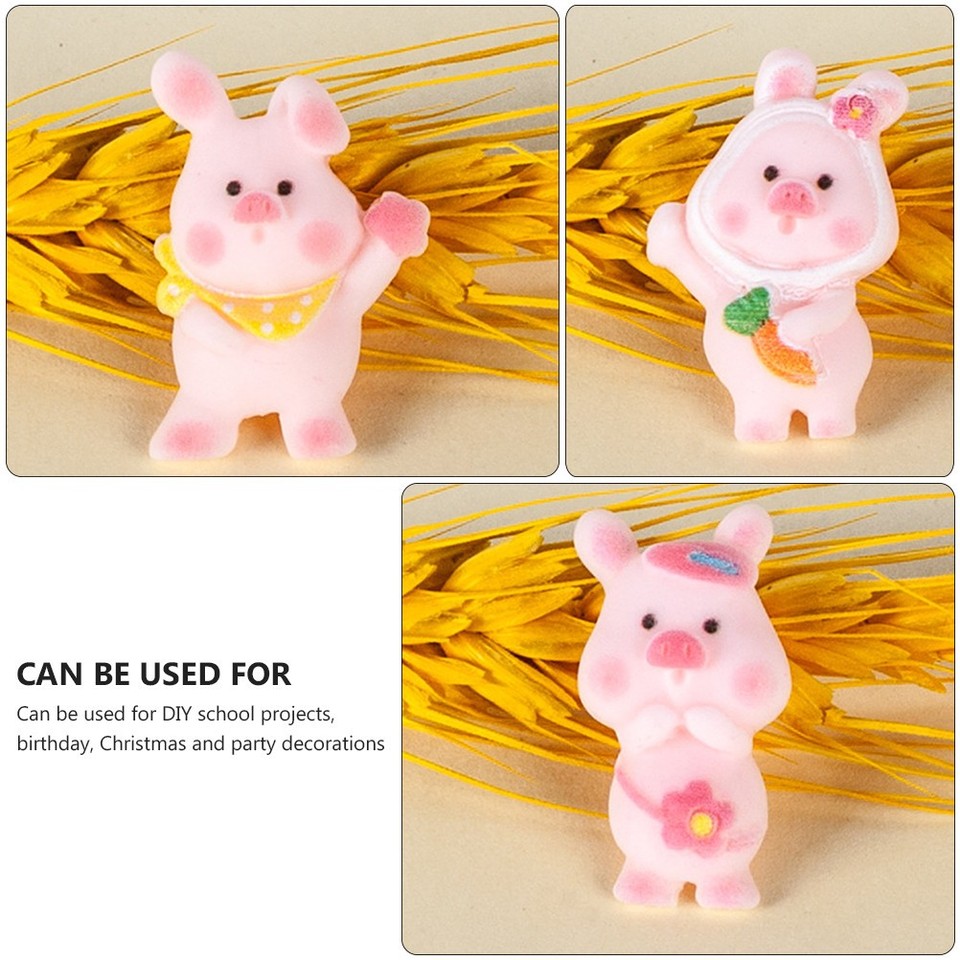 40 Pcs Diy Craft Key Chain Accessory Cute Mini Keychain Hair Charms ...