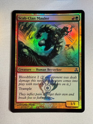 Magic the Gathering - Scab-Clan Mauler Foil - Guildpact | eBay