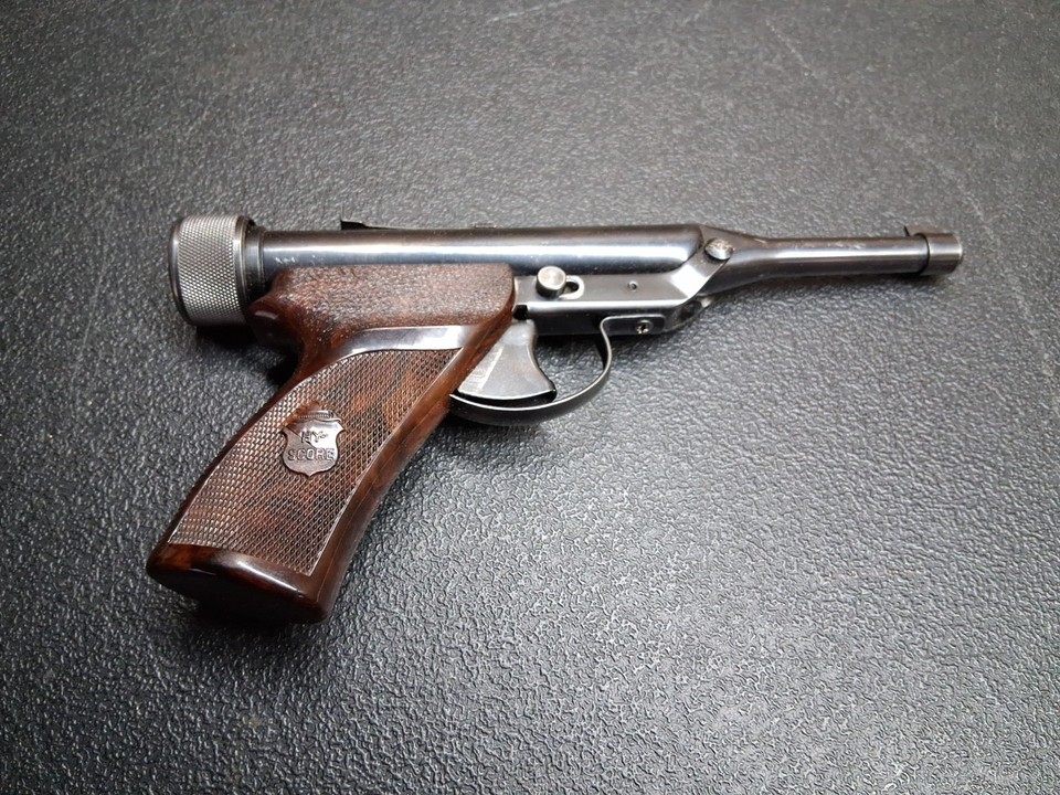 VINTAGE HY SCORE PRO TARGET .177 CAL PELLET AIR PISTOL IN ORIGINAL BOX ...