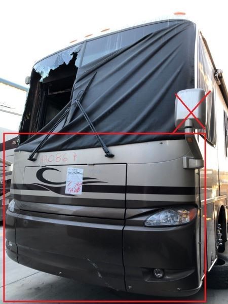 05 Newmar Kountry Star RV Motor Home Front Bumper Cap Cover Lamps/ Door ...