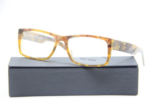 NEW ANDY WOLF MOD. 4456 COL. D BROWN TORTOISE AUTHENTIC EYEGLASSES W/CASE 55-14 | eBay